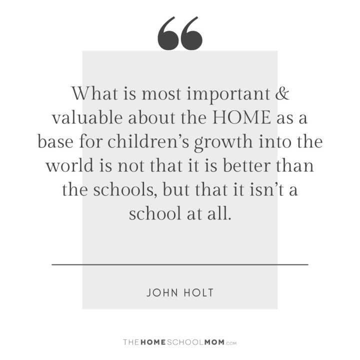 Homeschooling is Not Public School at Home