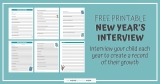 The New Year's Interview (Free Printable)