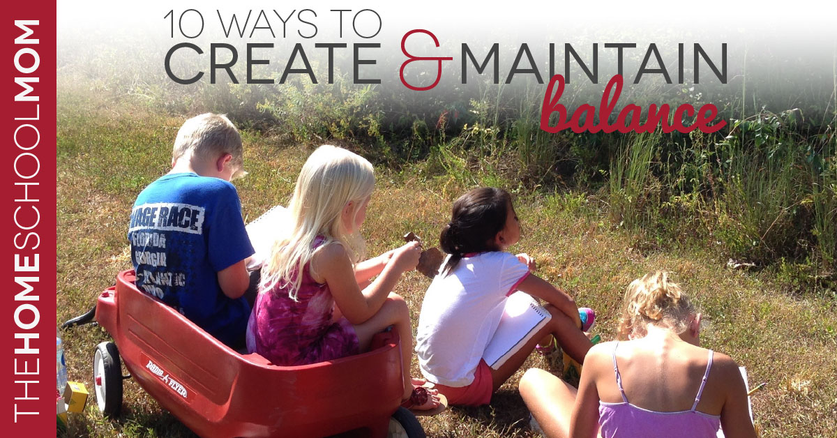 Balance as a Homeschooling Parent