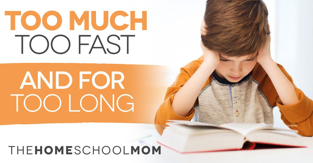 Too Much, Too Fast, and for Too Long